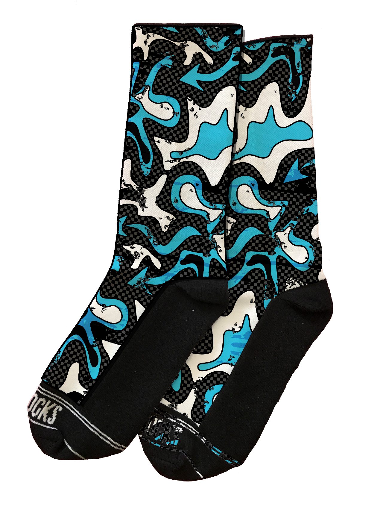Blue Spray - Shock Socks